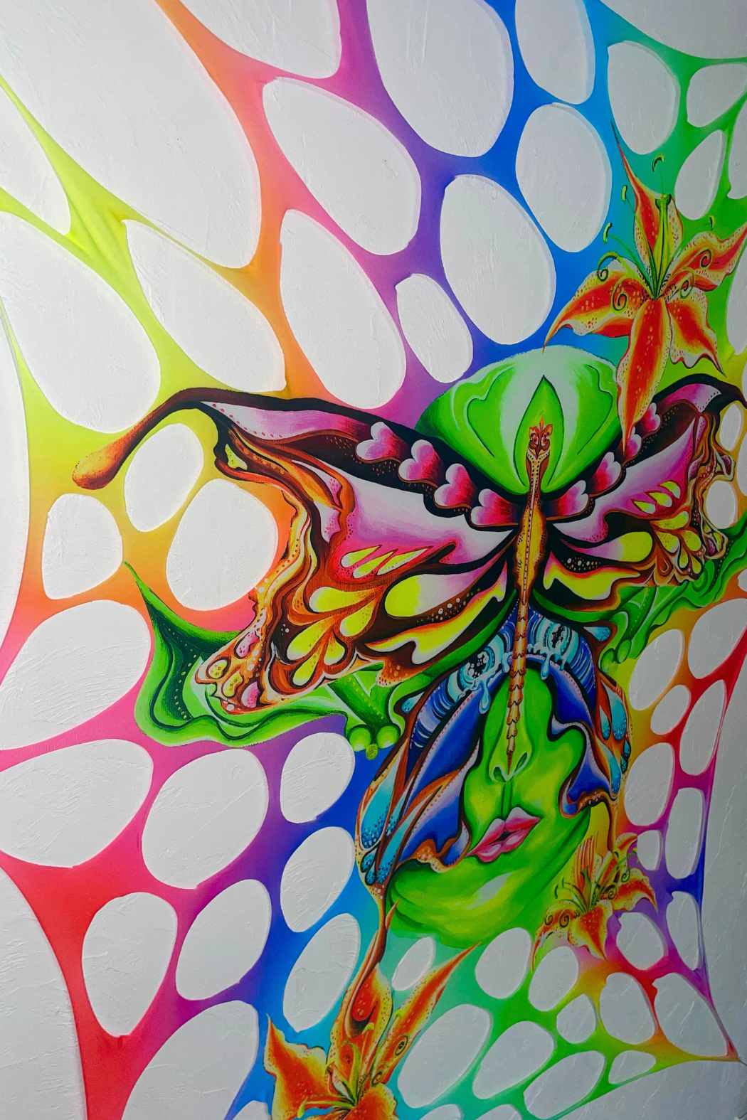 UV-Reactive Psychedelic Rainbow Pixie Event Decoration – Trippy Creations