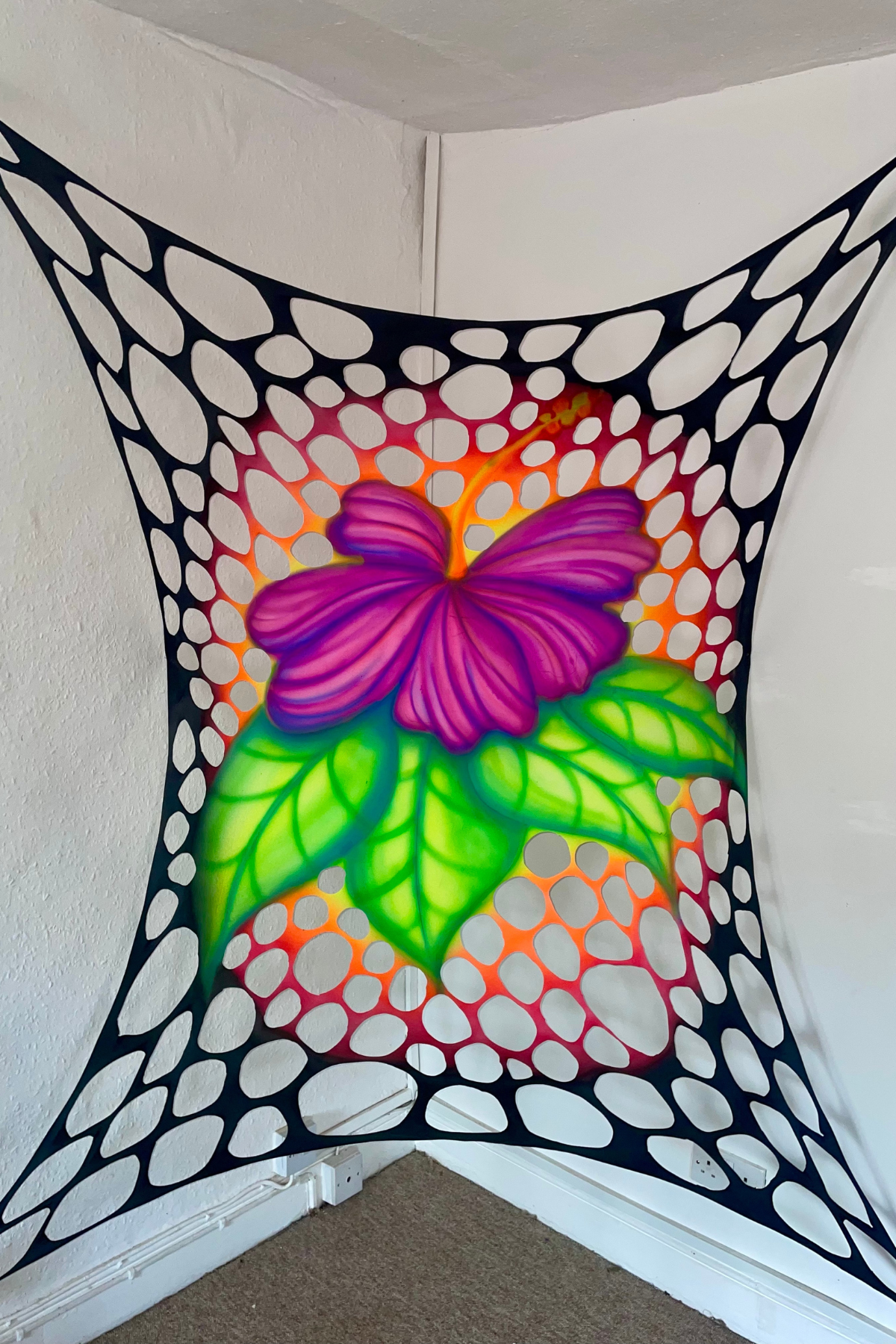 UV Purple Lotus Flower Bespoke Art Web – Trippy Creations
