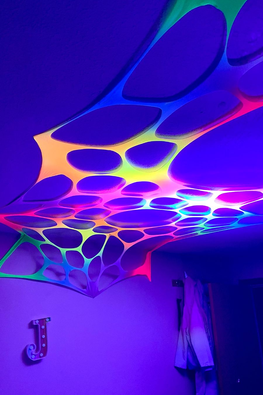 Rainbow Black Light Ceiling / Wall Decor, LGBTQ themed, pride month ...