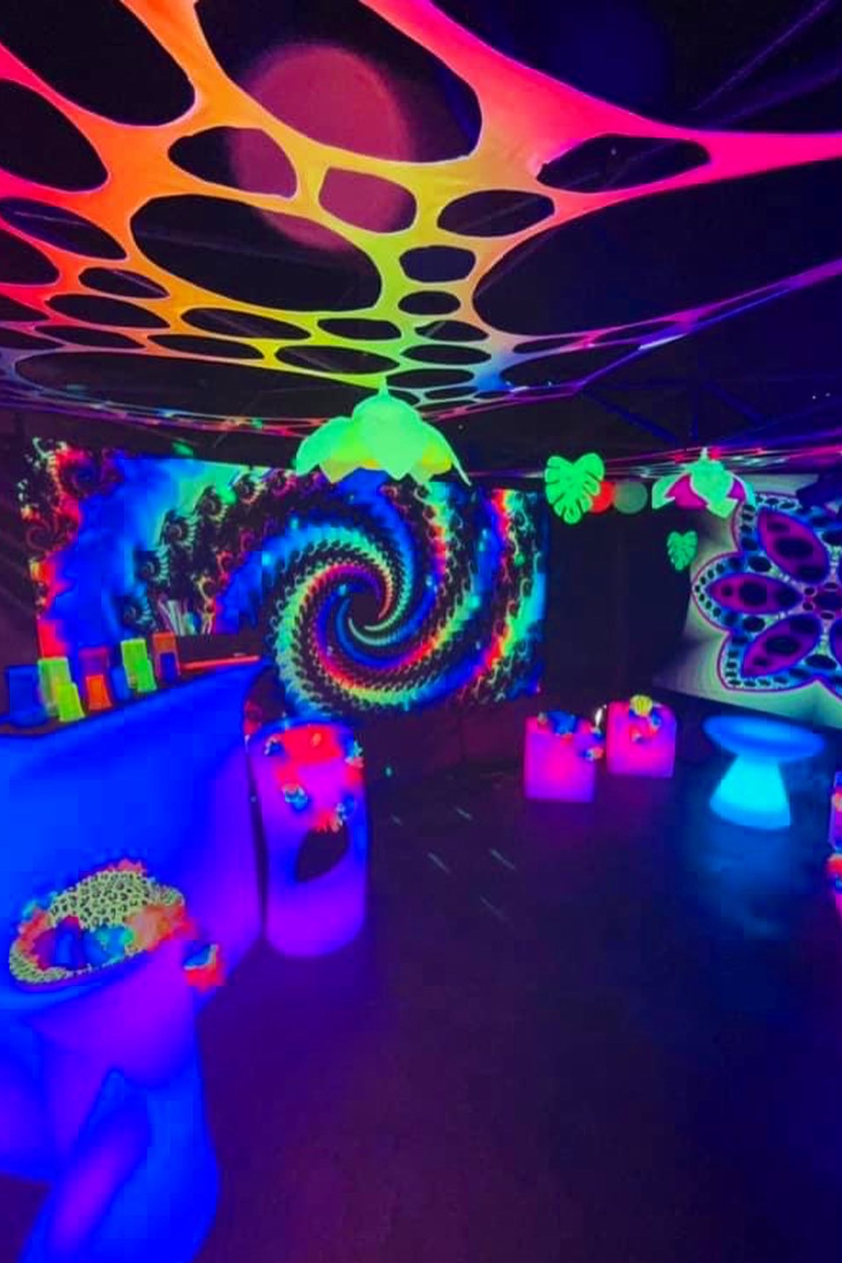 Rainbow Black Light Ceiling / Wall Decor, LGBTQ themed, pride month ...