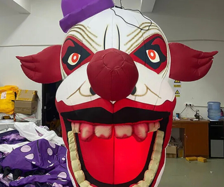 Spooky Inflatable Clown Decoration For Halloween And Circus Events ...