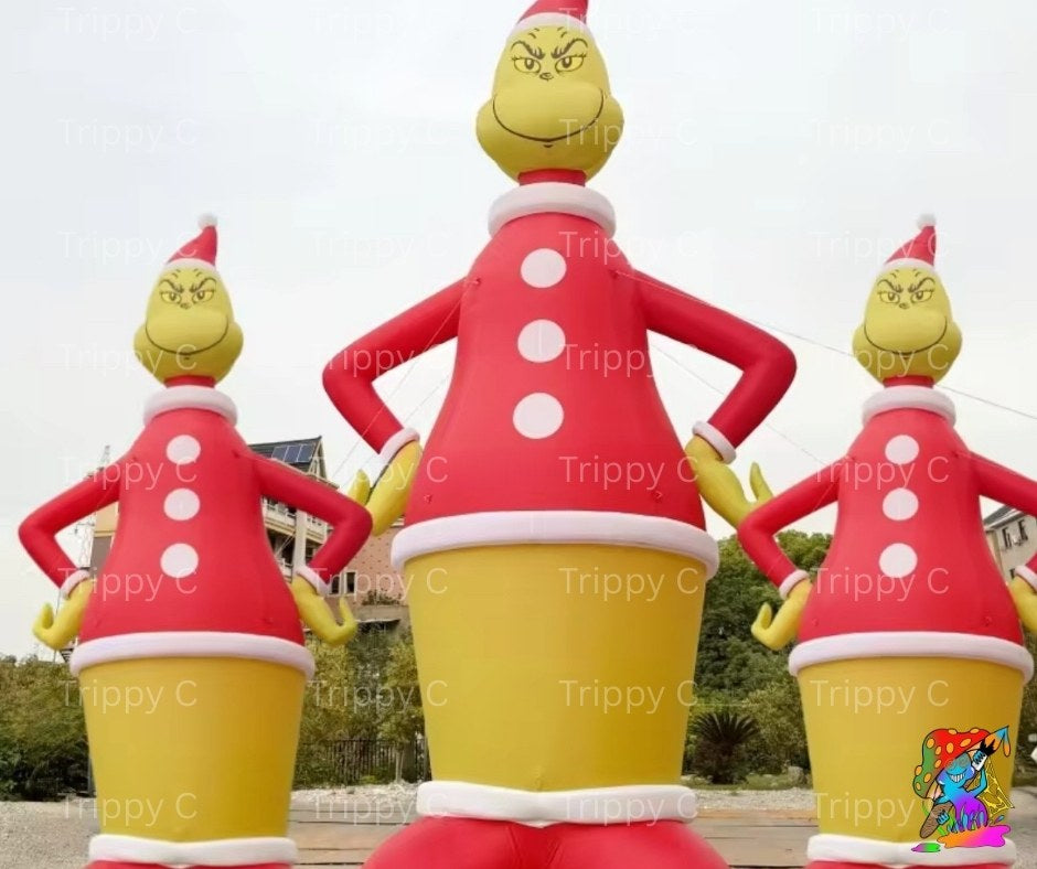 Giant Inflatable Grinch Decoration – Christmas Display Prop – Trippy ...