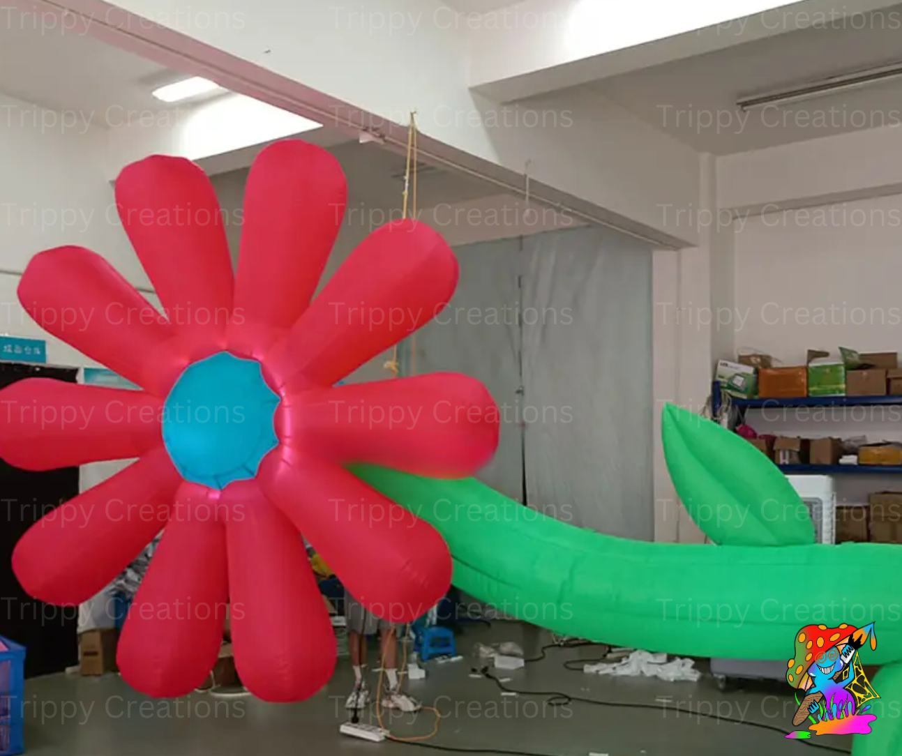 Giant Inflatable Flower with Stem – Bold Event Entrance Decor – Trippy ...