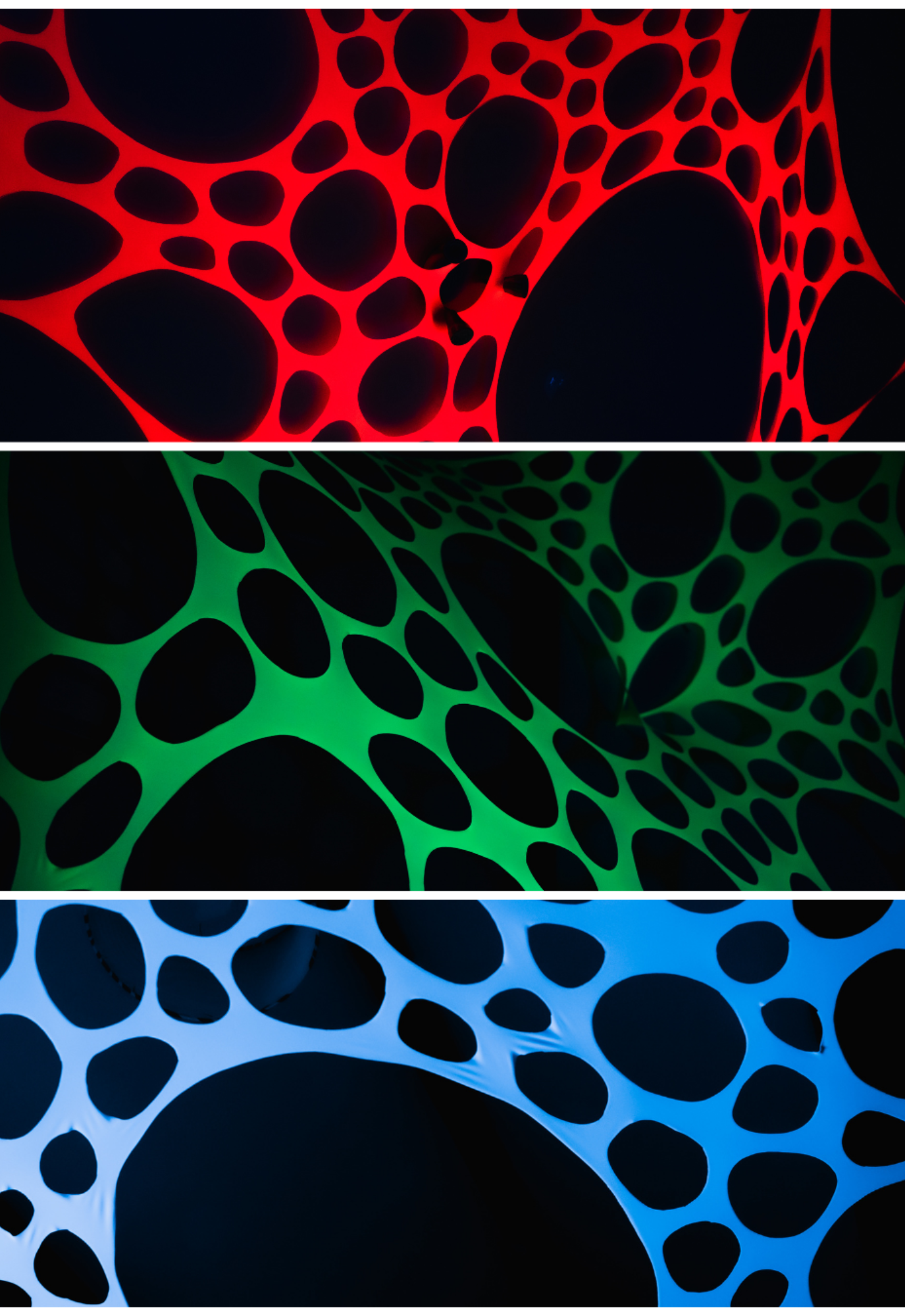 3 piece UV decor bundle. Trippy wall hanging trio, black light decor ...